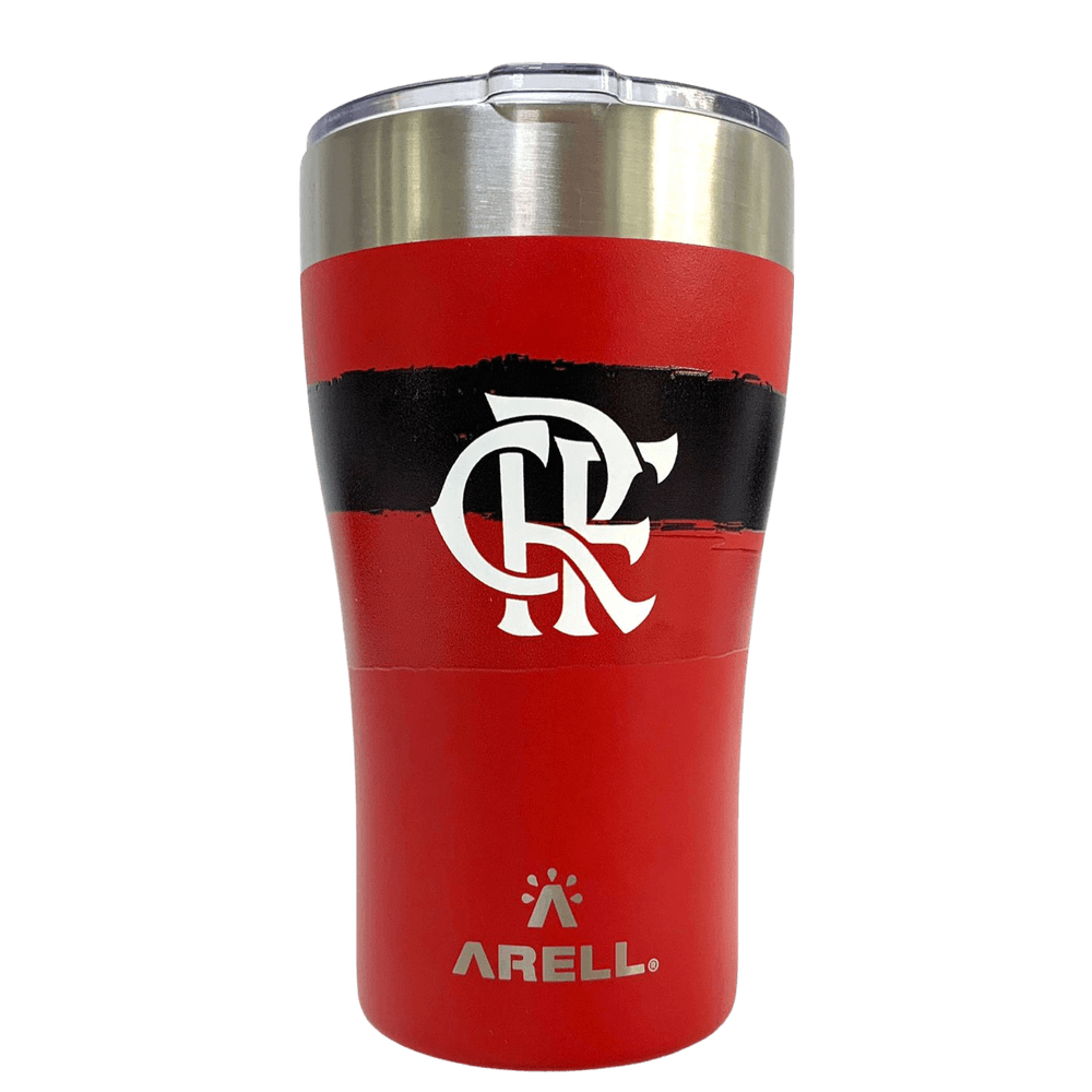 Copo Térmico Flamengo Red Listras Arell 500ml - flamengo