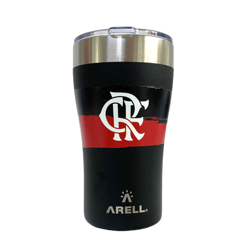 Copo Térmico Flamengo Black Listras Arell 500ml - flamengo